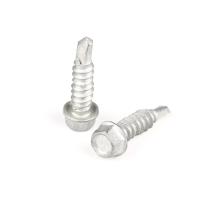 China SS304 SS410 Bi-Metal Hexagon Flange Fastenal 6.3*25 Self Drilling Screw for Seat Fixing for sale