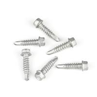 China SS304 SS410 Bi-Metal Hexagon Flange Fastenal 6.3*25 Self Drilling Screw for Seat Fixing for sale