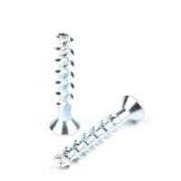 China White Zinc Plated Flat Head Hex Socket Bolt Concrete Screw Carbon Steel Cement Bolts for sale