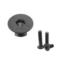 China 10.9 Grade Black Oxide Hex Socket Flat Bolt for Carbon Steel Metric Bolts 16mm-100mm for sale