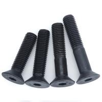 China 10.9 Grade Black Oxide Hex Socket Flat Bolt for Carbon Steel Metric Bolts 16mm-100mm for sale