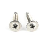 China Customized 4.8mm Wafer Head Phillips Drive Screws 304 Stainless Steel Self Drilling Screw for sale