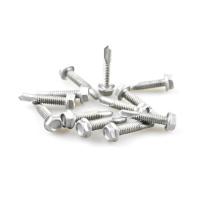 China Flat Head Self Drilling Screw Tornillos Para Metal De Acero with Hex Flange Bimetal for sale