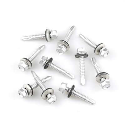 China Customized Corroshield Self Drilling Hex Washer Screw with Bonded Washer Ruspert Finish for sale
