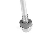 China HEX 5.5x243mm Stainless Steel 410 Self-Drilling Screws with EPDM Washer Double Thread 7 Point for sale