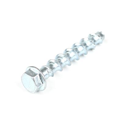 China Carbon Steel Zinc Plating Flange Hex Concrete Screws Anchor M8 60mm Masonry Screws Bolts for sale