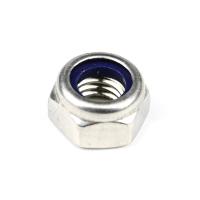 China 100% QC Tested Stainless Steel Din985 Hexagon Nylon Insert Self Lock Nuts for Vehicle Maintenance for sale