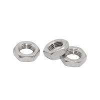 China Quick Installation DIN439 Stainless Steel Hex Thin Nut Ss304 Nut Metric Thread M3-M48 for sale