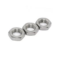 China Quick Installation DIN439 Stainless Steel Hex Thin Nut Ss304 Nut Metric Thread M3-M48 for sale