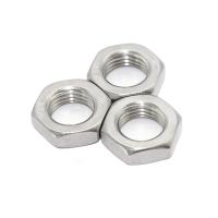 China Quick Installation DIN439 Stainless Steel Hex Thin Nut Ss304 Nut Metric Thread M3-M48 for sale
