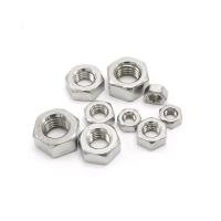 China 100% QC Tested DIN934 Hex Nut A2 70 Stainless Steel 304 Nut M2-M30 for Customizable for sale