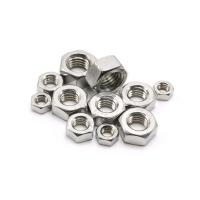China 100% QC Tested DIN934 Hex Nut A2 70 Stainless Steel 304 Nut M2-M30 for Customizable for sale