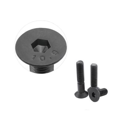China DIN7991 Black Oxide Countersunk Head Hex Socket Bolts M4 10.9 Grade Hex Bolt 6mm-50mm for sale