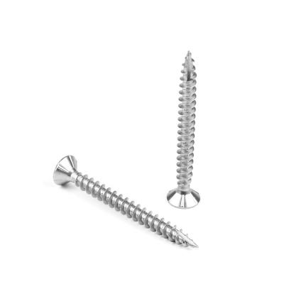 China Metric ISO Standard Pozi Drive Flat Head Wood Screws for Wood Floor Installation for sale
