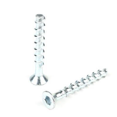 China M8 80mm Zinc Plating Countersunk Hex Socket Head Bolt for Concrete Customized Support for sale