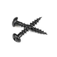 China 100% QC Tested 20mm Black Galvanized Chipboard Screws for Wooden Floors Torx Drive for sale