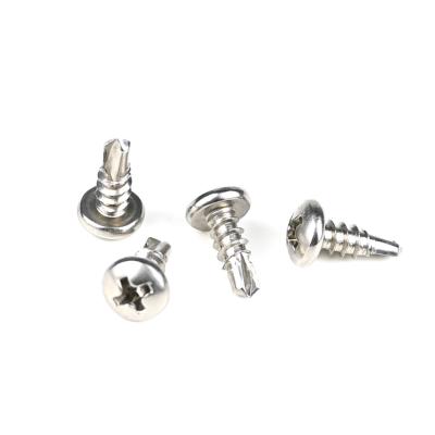 China Zinc Coated Treatment Stainless Steel Phillips Pan Head Self Drilling Screw for Metal for sale