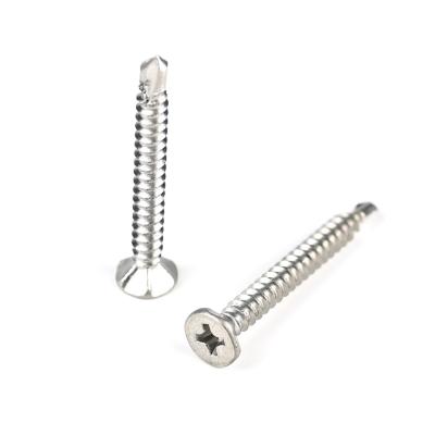 China Top Ss410 Phillips Cross Recess Csk Flat Head Stainless Steel Self Drilling Screws for sale