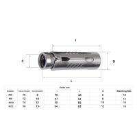China Stainless Steel M10 Expansion Shield Anchor for Strong and Durable Concrete Structures for sale