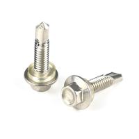 China Stainless Steel Self Drilling Screws With Pvc Washer For Solar Fastener Installation for sale