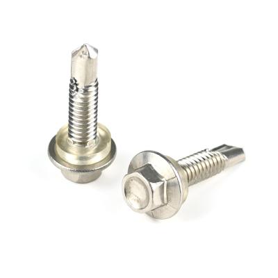 China Stainless Steel Self Drilling Screws With Pvc Washer For Solar Fastener Installation for sale