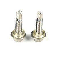China Stainless Steel Self Drilling Screws With Pvc Washer For Solar Fastener Installation for sale