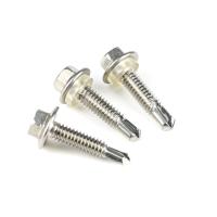 China Stainless Steel Self Drilling Screws With Pvc Washer For Solar Fastener Installation for sale