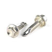 China Stainless Steel Self Drilling Screws With Pvc Washer For Solar Fastener Installation for sale