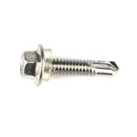 China Stainless Steel Self Drilling Screws With Pvc Washer For Solar Fastener Installation for sale