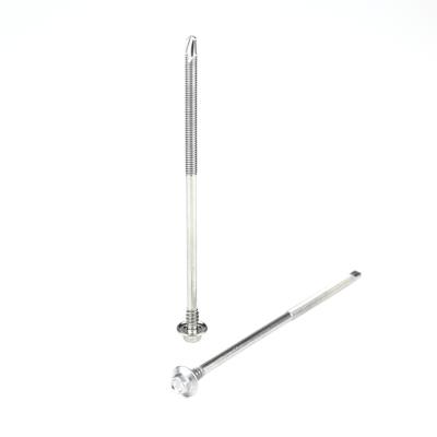 China Ruspert Finish 5.5x140mm 410 SS Hexagon Head Self Drilling Screw for Roofing Insulation for sale