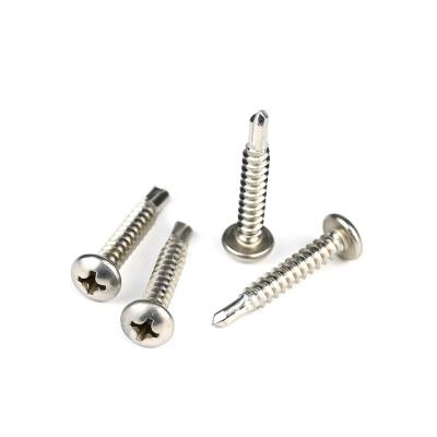 China Installation SUS304 Stainless Steel Metal Phillips Cross Recessed Pan Head Self Drilling Screws for sale
