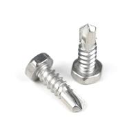 China Stainless Steel Indented Hex Head Self Drilling Screw for Fast and Easy Installation for sale