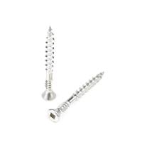 China 10 X50 Square Head Countersunk Chipboard Screws Double Thread With Ribs for sale