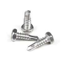 China Stainless Steel Indented Hex Head Self Drilling Screw for Fast and Easy Installation for sale