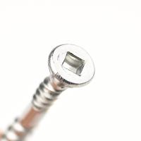 China 10 X50 Square Head Countersunk Chipboard Screws Double Thread With Ribs for sale
