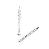 China SS 316 Flat Head Chipboard Screw for Outdoor Wood Projects Metric Measurement System for sale