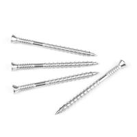 China SS 316 Flat Head Chipboard Screw for Outdoor Wood Projects Metric Measurement System for sale