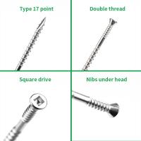 China SS 316 Flat Head Chipboard Screw for Outdoor Wood Projects Metric Measurement System for sale