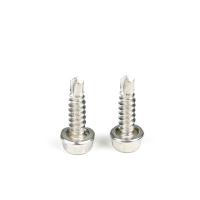 China ZINC Finish Skilful Manufacture Hex Washer Head 304 Tek Screws Self With Rubber For Gas Stove for sale