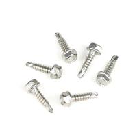 China ZINC Finish Skilful Manufacture Hex Washer Head 304 Tek Screws Self With Rubber For Gas Stove for sale