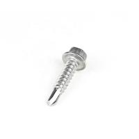 China Stainless Steel 410 Self Drilling Screw Hex Washer Head for Metric Measurement System for sale