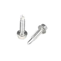 China Stainless Steel 410 Self Drilling Screw Hex Washer Head for Metric Measurement System for sale