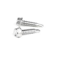 China Stainless Steel 410 Self Drilling Screw Hex Washer Head for Metric Measurement System for sale