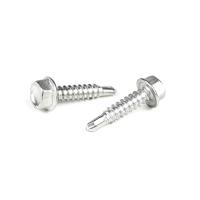 China Stainless Steel 410 Self Drilling Screw Hex Washer Head for Metric Measurement System for sale