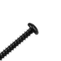 China Black Ruspert Coating Stainless Steel Square Pan Head Wood Timber Screws for sale