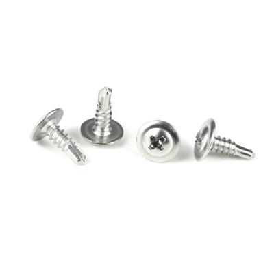 China Installation Stainless Steel Wafer Head Phillips Self Drilling Screws Sus410 Parafuso Auto Brocante for sale