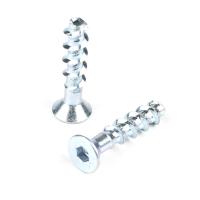 China Metric Zinc Plated M6 40mm Socket Hexagon Bolt Countersunk Anchor Screw for Fastening for sale