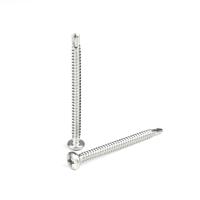China ZINC Finish Phillips Cross Recess Pan Head Stainless Steel Self Drilling Tapping Screw for sale