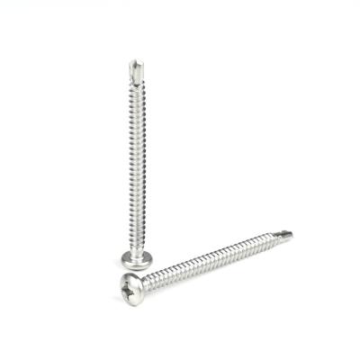 China ZINC Finish Phillips Cross Recess Pan Head Stainless Steel Self Drilling Tapping Screw for sale