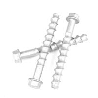 China ZINC Large Diameter Hex Flange Self Drilling Anchors Screws M12 125mm Concrete Masonry Screws for sale